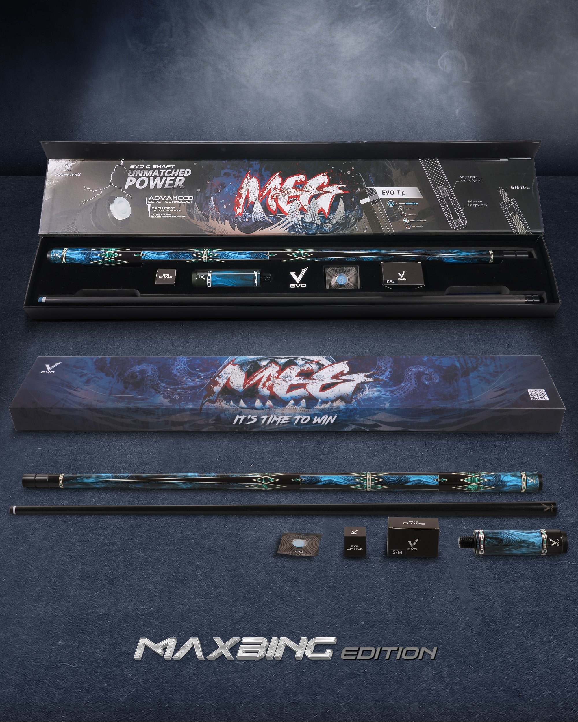 EVO MEG MAXBING EDITION - ABYSS BLADE – Prime Cues